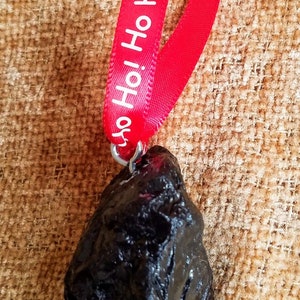 Real Coal Christmas Tree Ornament, Great Holiday Gift, Coal Ornament ...