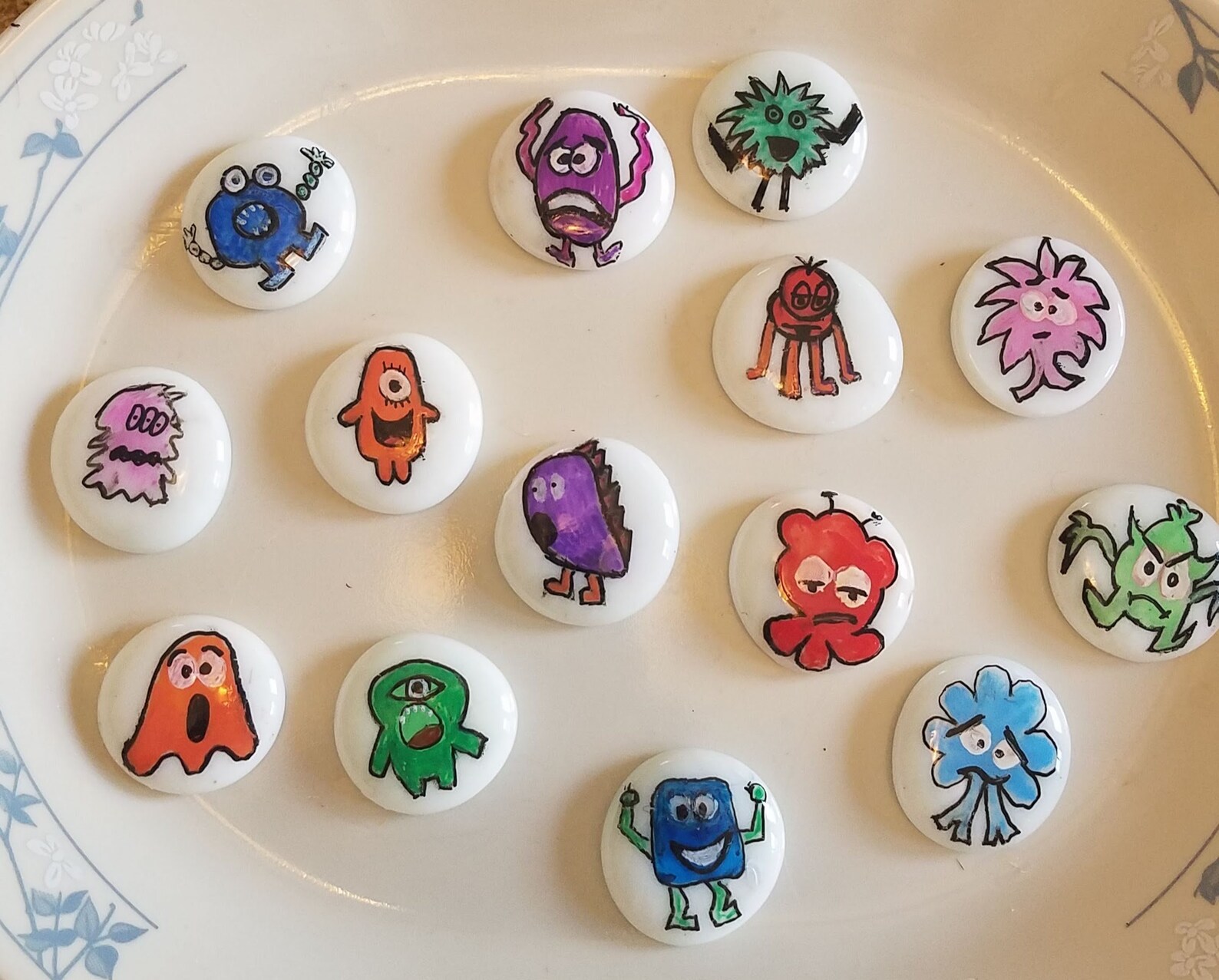 Monster Story Stones Emotion Monsters Emotional Literacy - Etsy