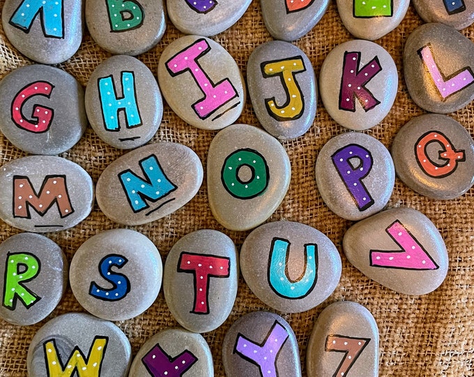 Alphabet ABC Montessori Toy, Story Stones, Waldorf Materials ...