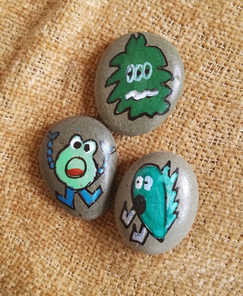 Monster Story Stones Emotion Monsters Emotional Literacy | Etsy
