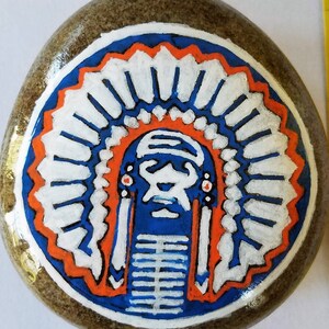 Sports Logo Painted Rock, Perfect for Sports Fan, Customizable Sports ...