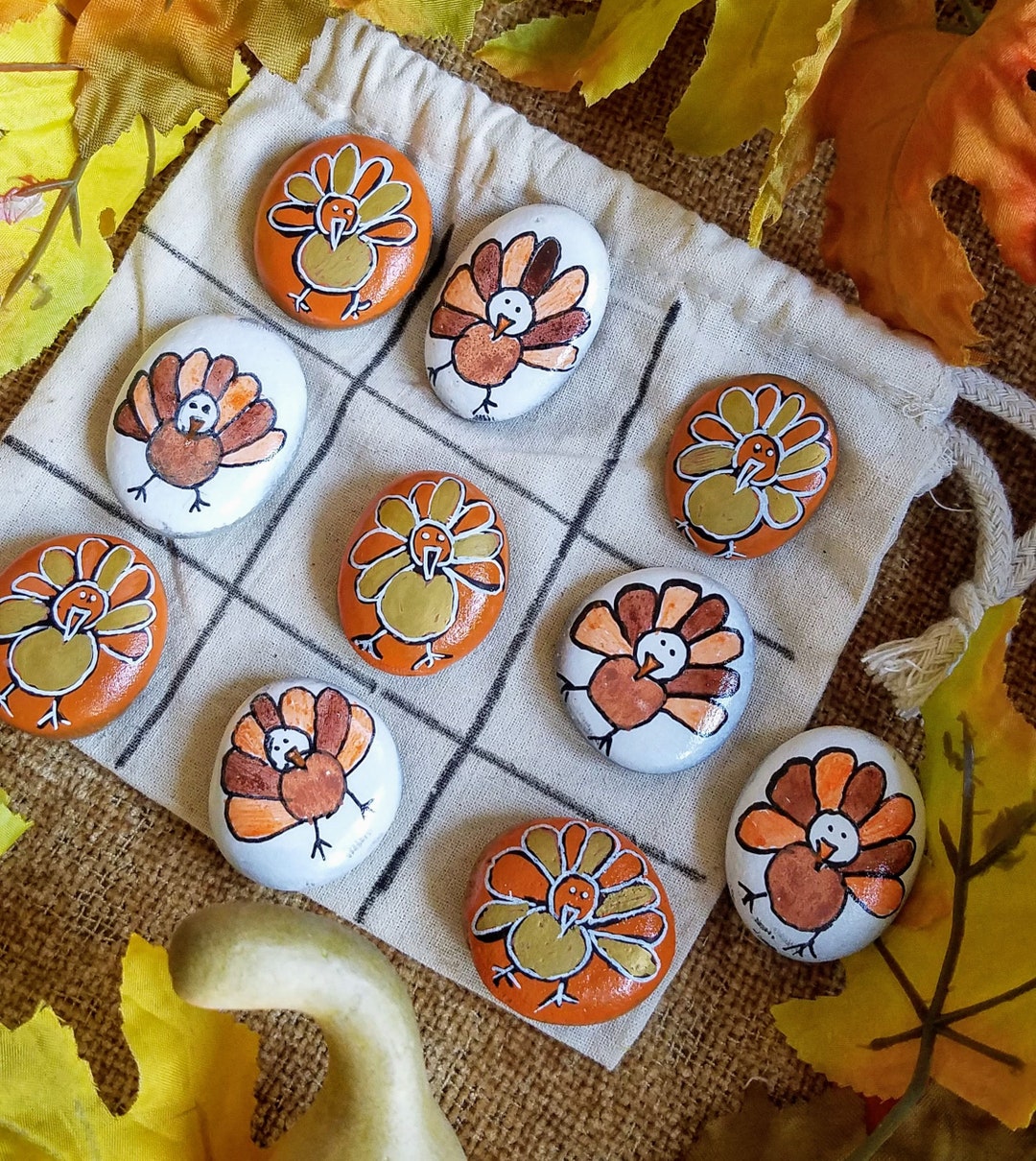 Thanksgiving Tic Tac Toe, Tic Tac Toe Portable Game,travel Size Tic Tac ...
