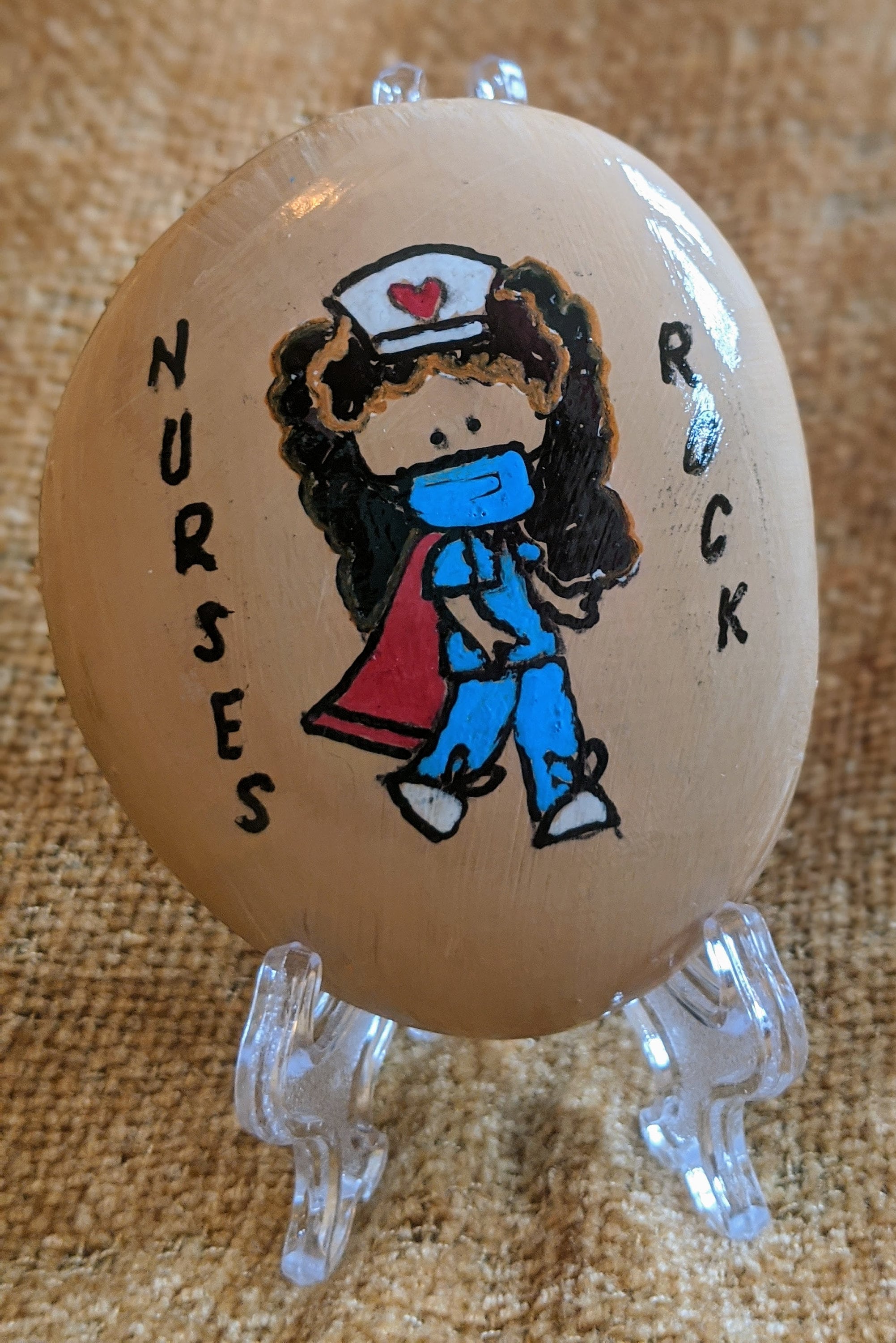 Nurse Appreciation Painted Stone Nurses Rock Gift for | Etsy