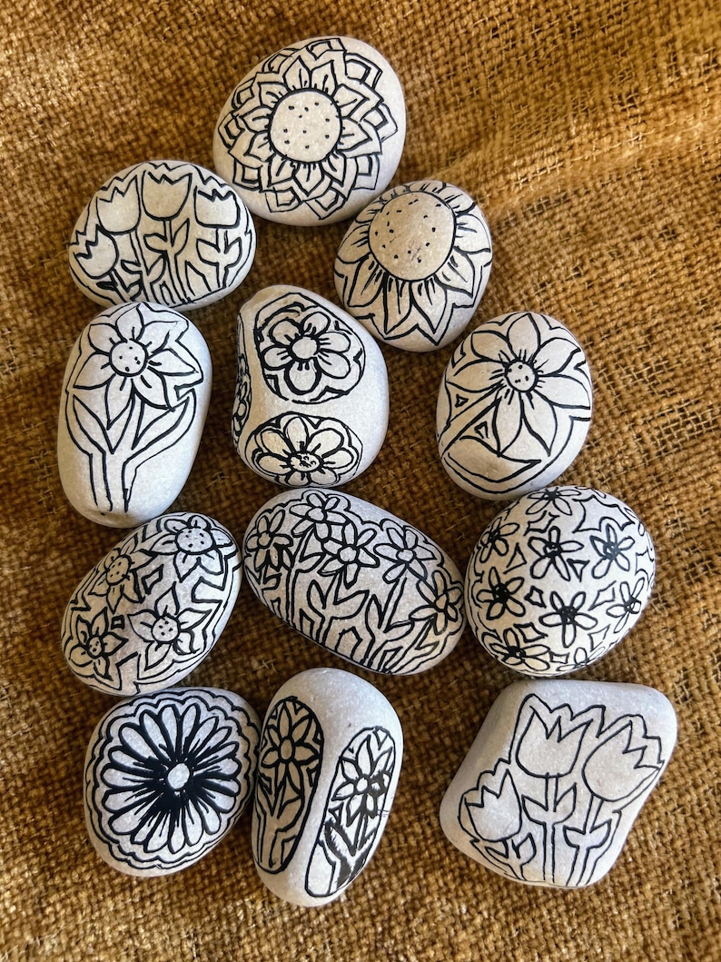 Paint Your Own Rocks, Painted Rocks Kit, Mandala Art, Kindness Stones ...