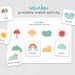 Weather Match Activity Printable Educational Kids Activity Montessori ...