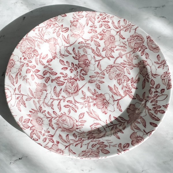 Churchill Pink Plate - Etsy