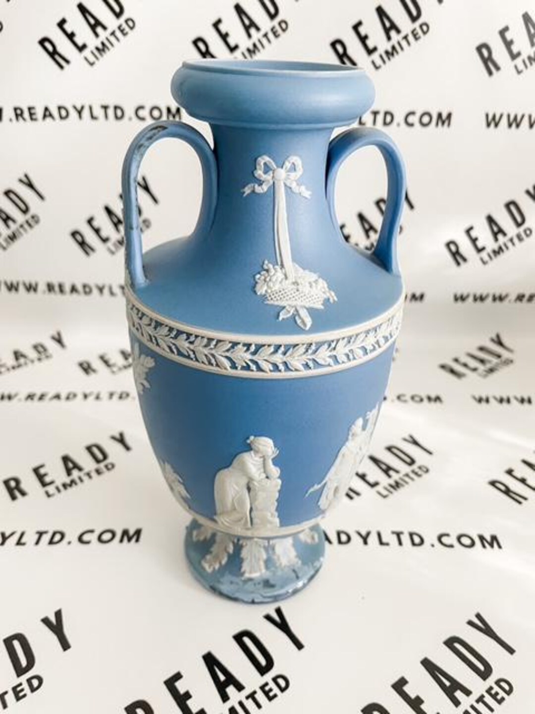 Vintage Wedgwood Jasperware Muses Trophy Vase Urn 8" Tall - Etsy