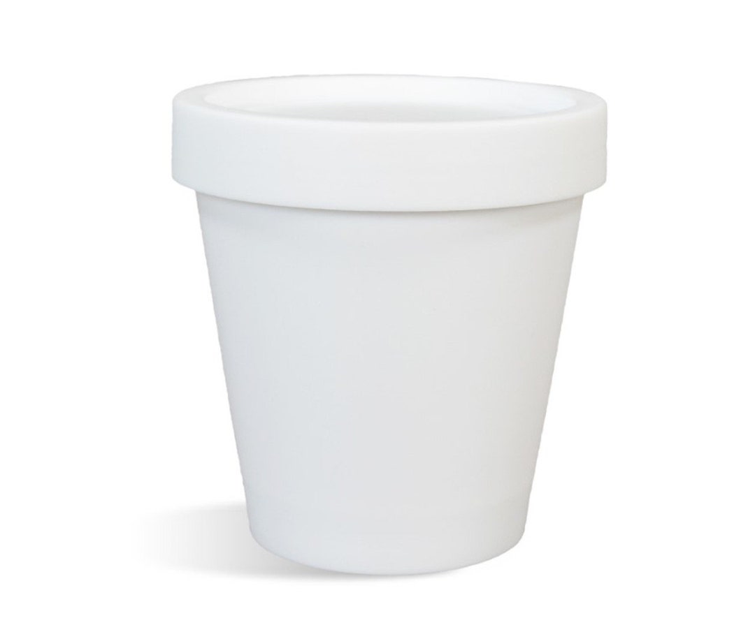 6.7 Oz White Plastic Pot & Lid Set - Etsy
