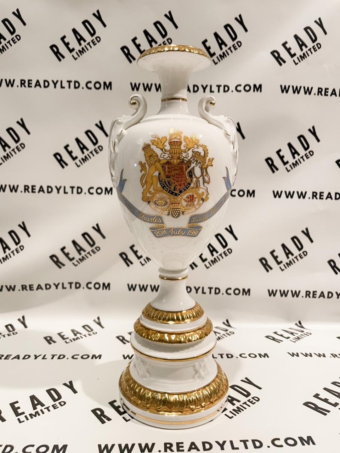 Royal Worcester Royal Wedding Prince Charles Lady Diana Crest Vase ...