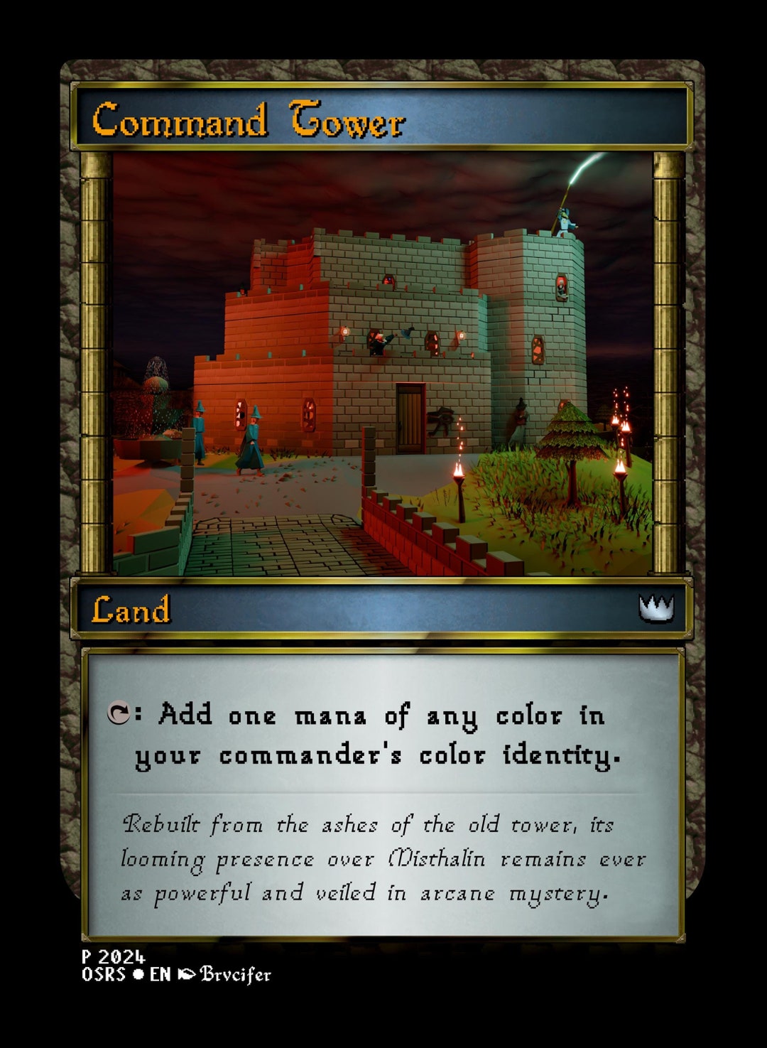 OSRS Command Tower Original Art Playtest Card by Brvcifer - Etsy