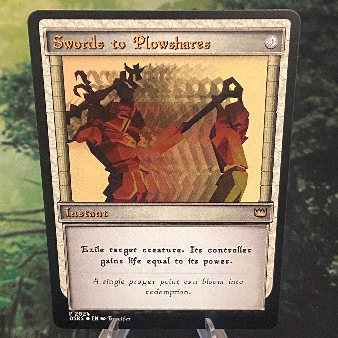 OSRS Swords to Plowshares - Original Art OSRS Magic Cards by Brvcifer ...