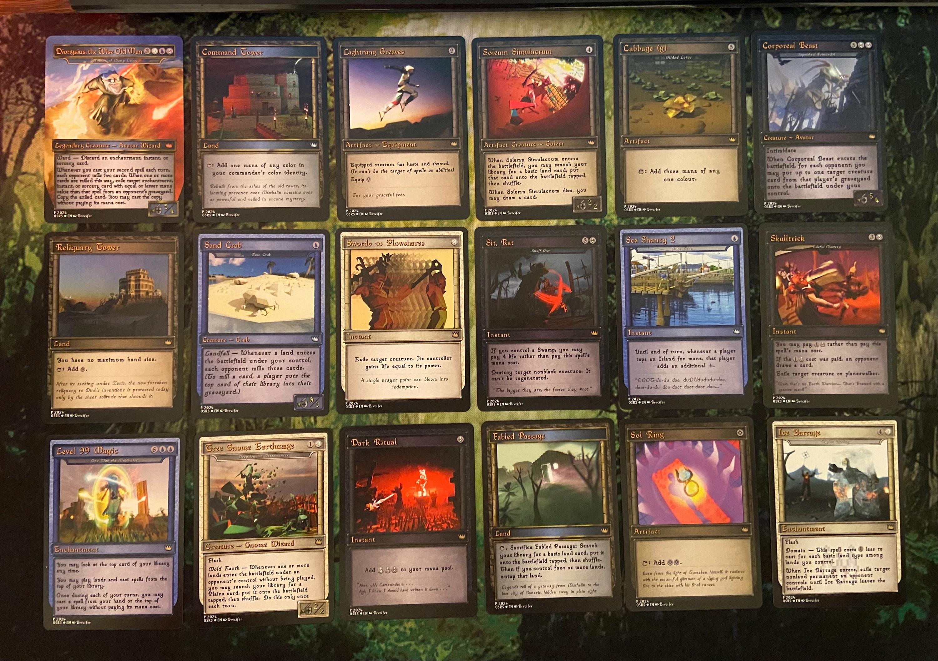 18-card OSRS "booster Pack" Bundle - OSRS Magic Cards by Brvcifer - Etsy
