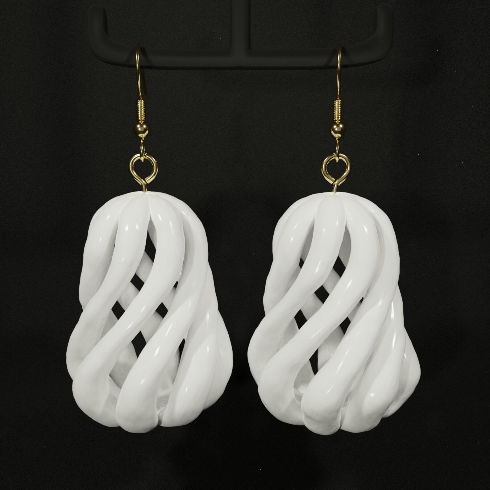 3d Printed Earrings 3d Printed Jewelry 3d Print Earrings Etsy
