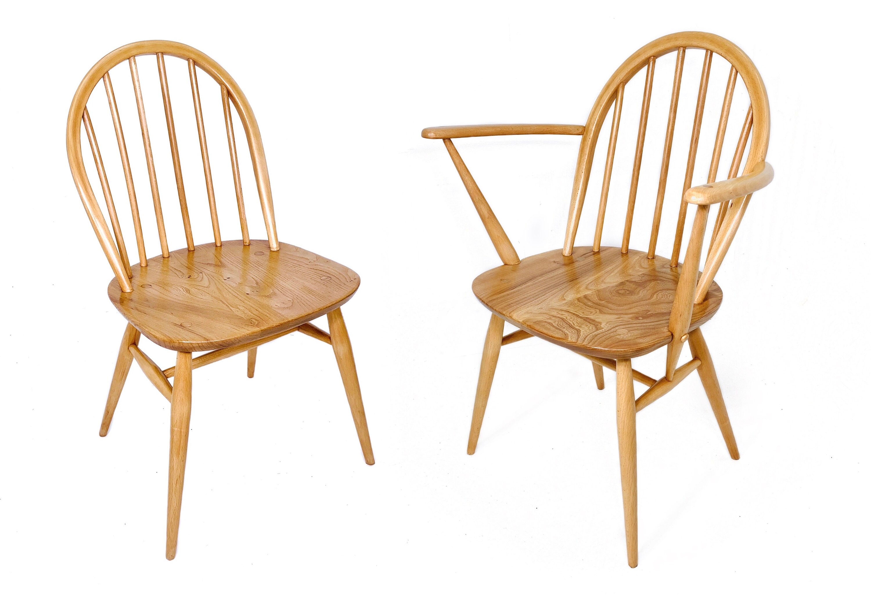 Ercol Low Hoop Back Chair - Fully Restored - 4 Available - Etsy UK
