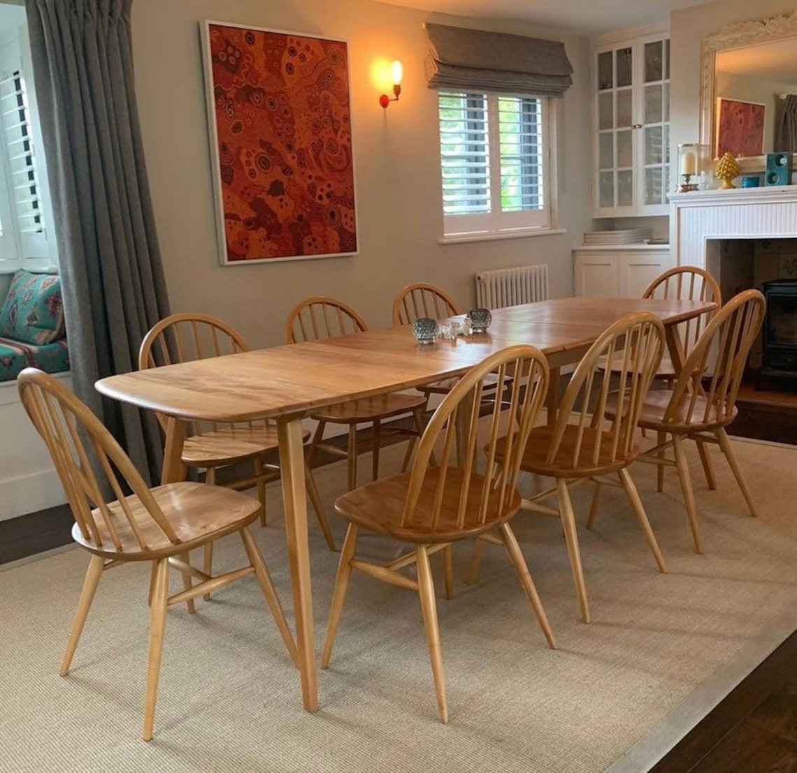 Ercol Grand Windsor Extending Dining Table Seats 10-12 When - Etsy UK