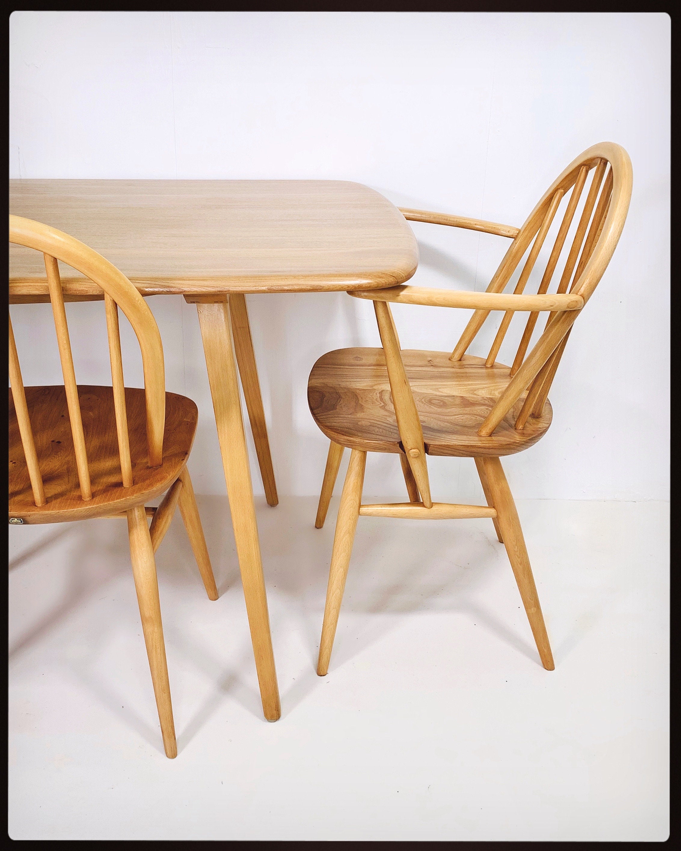 Ercol Low Hoop Back Chair - Fully Restored - 4 Available - Etsy UK