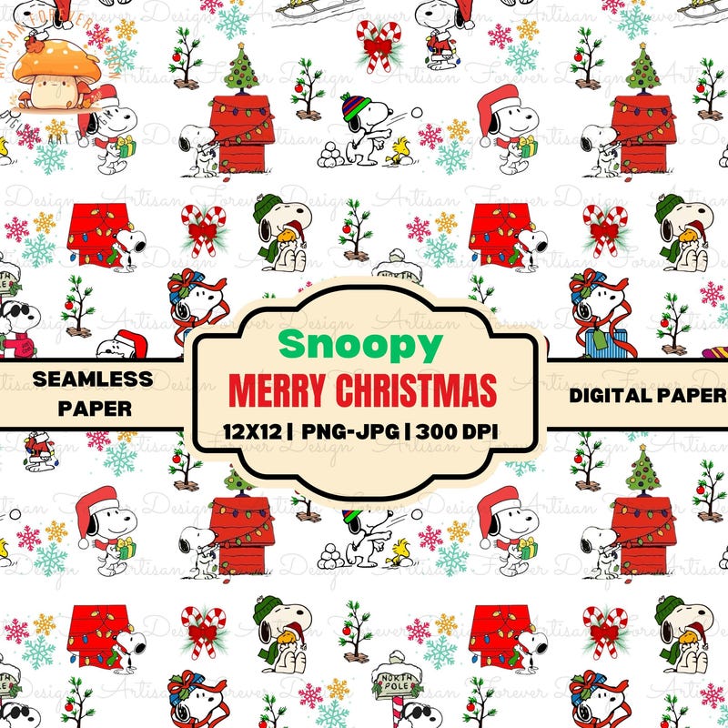 Snoopy Christmas - Etsy
