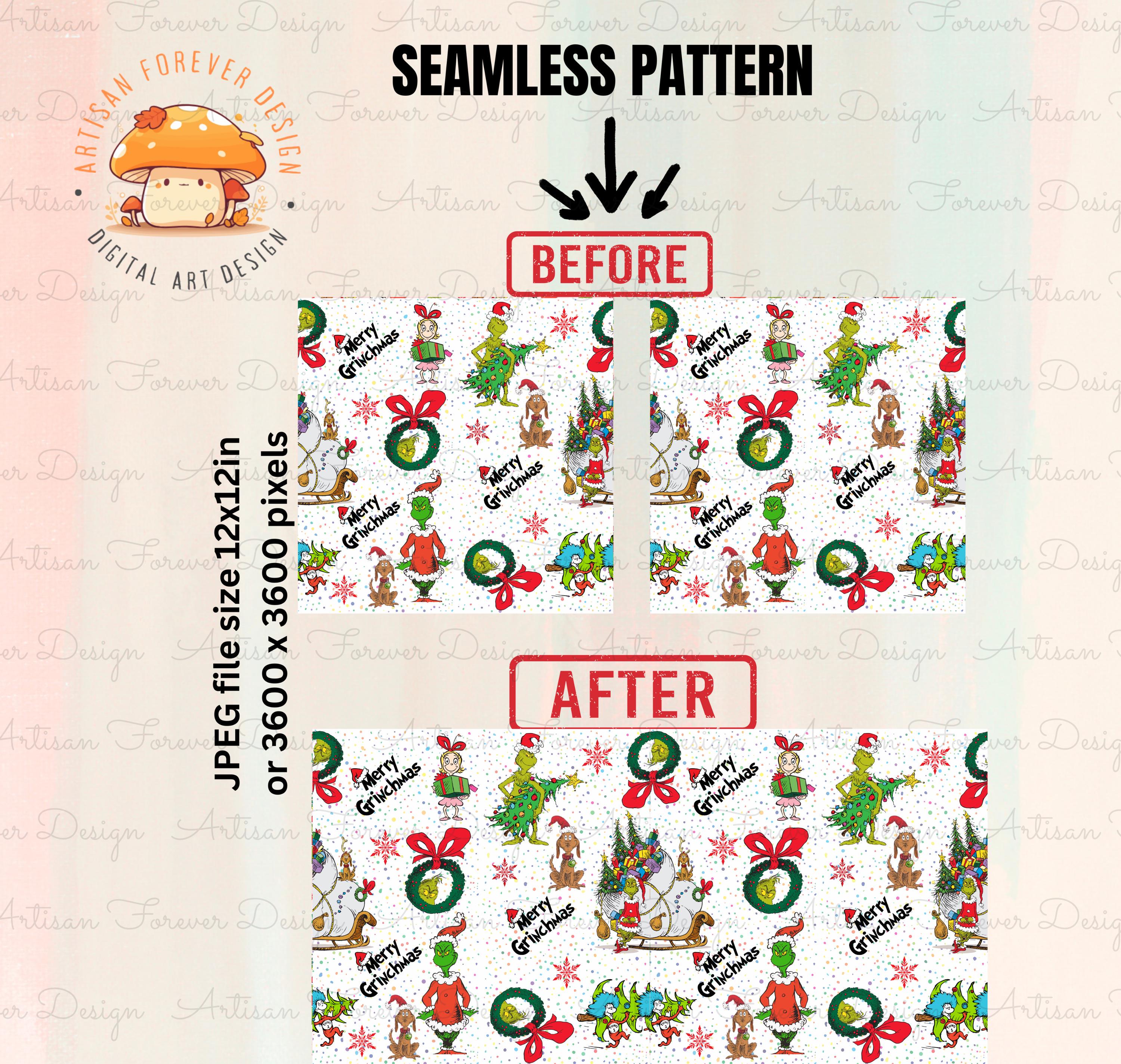 Grinch Cindy Lou Who Christmas Digital Paper | Printable Patterns for ...
