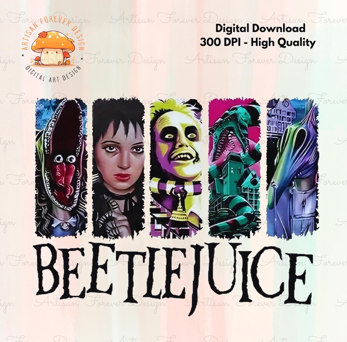 Spooky Horror Friends PNG Pack - Beetle Movie, Killer Art, Sandworm ...