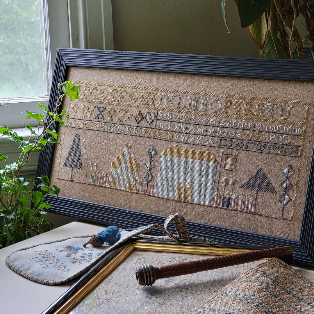 Sally Cratis 1808 Sampler Reproduction Cross Stitch Pattern PDF ...
