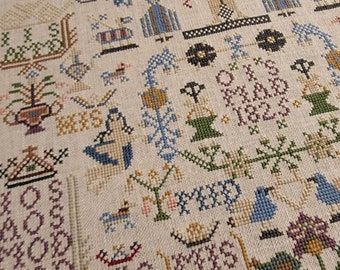 Mary Barr Reproduction Sampler 1828 Modern Sampler Pattern - Etsy