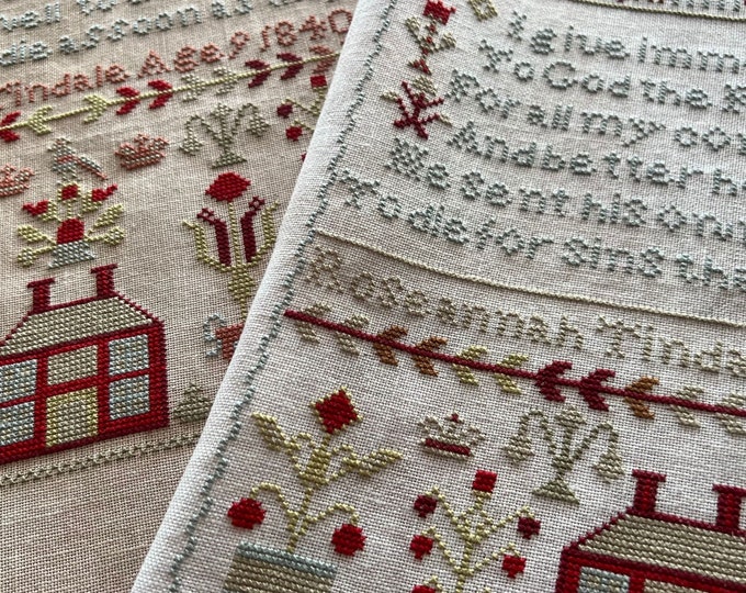 The Tindale Sister Sampler Set, Two Pattern PDF Charts, Cross Stitch ...