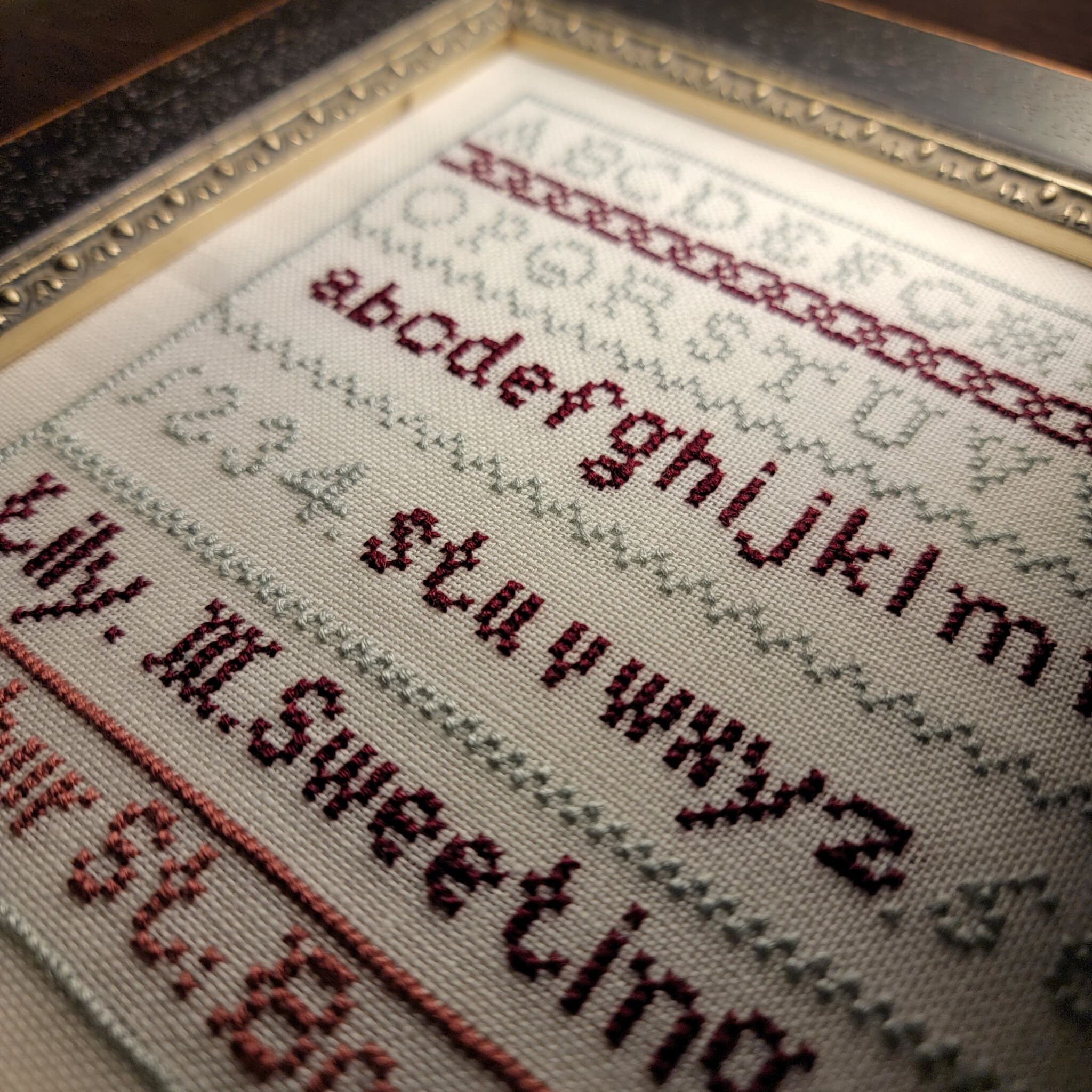 Lily M. Sweeting 1895 Sampler PDF Chart, Cross Stitch Pattern, Counted ...