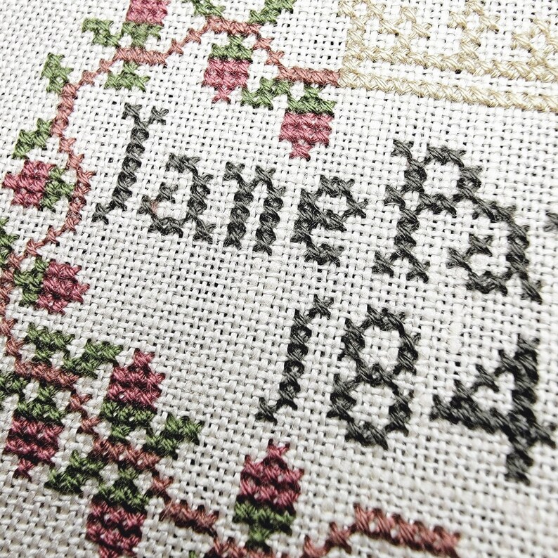 Jane Parson 1841 Sampler Reproduction PDF Chart Cross Stitch - Etsy
