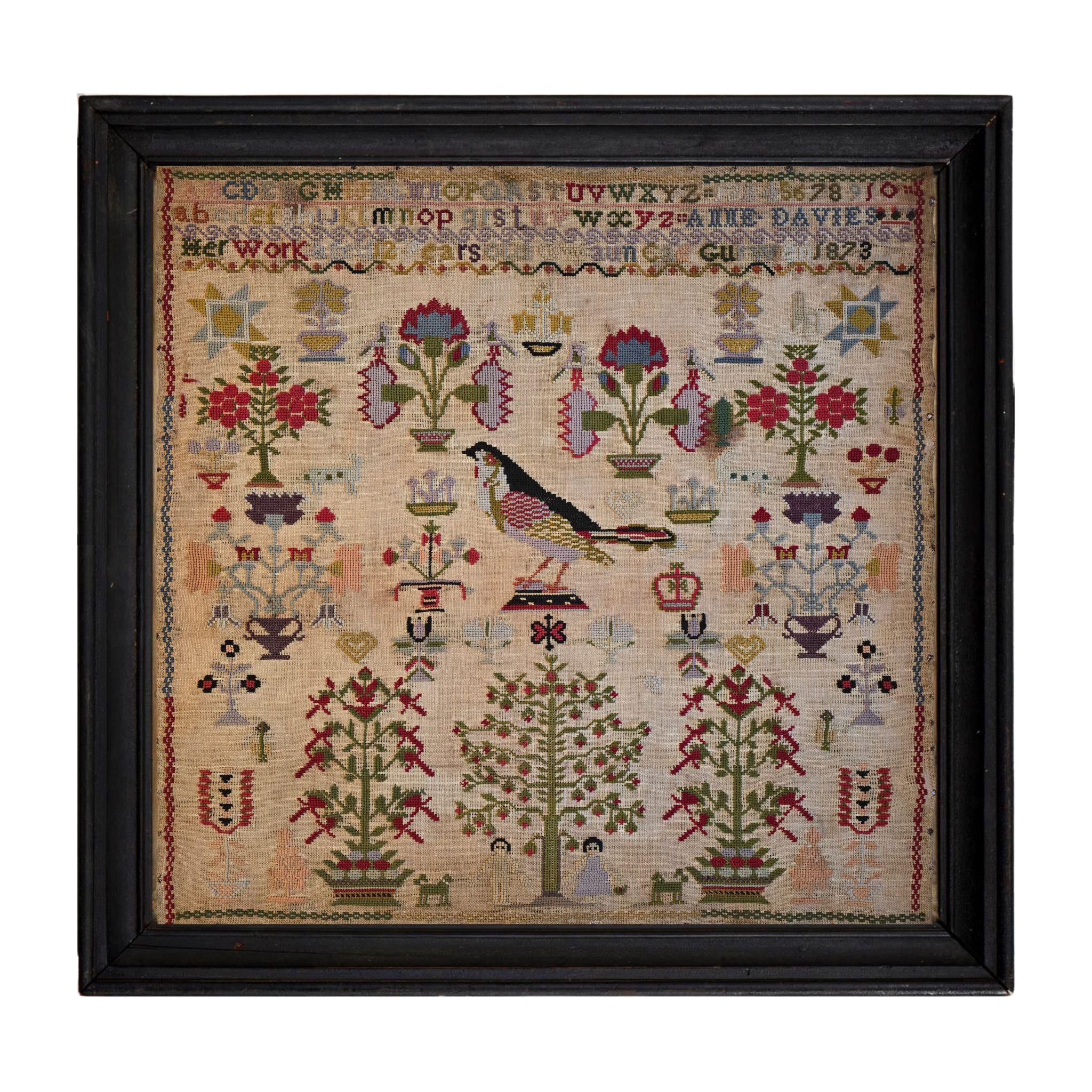 Anne Davies Sampler PDF, Welsh Sampler Cross Stitch Pattern, Counted ...