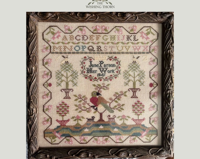 Hannah Gilpin 1800 Reproduction Sampler by Stitchy Box Samplers Counted ...