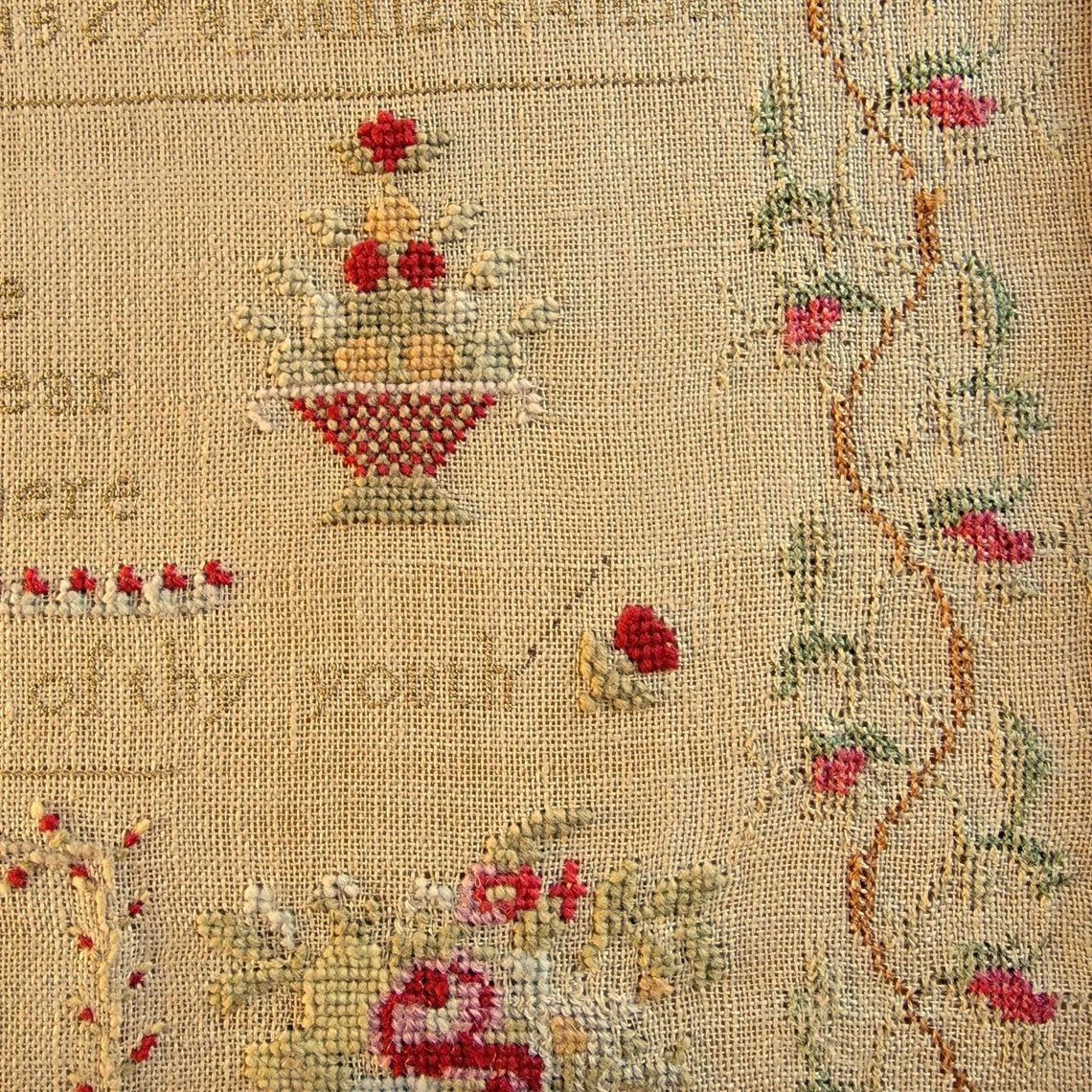 Eliza Jane Smyth 1840 Sampler Pattern PDF Chart for Aida or Linen ...