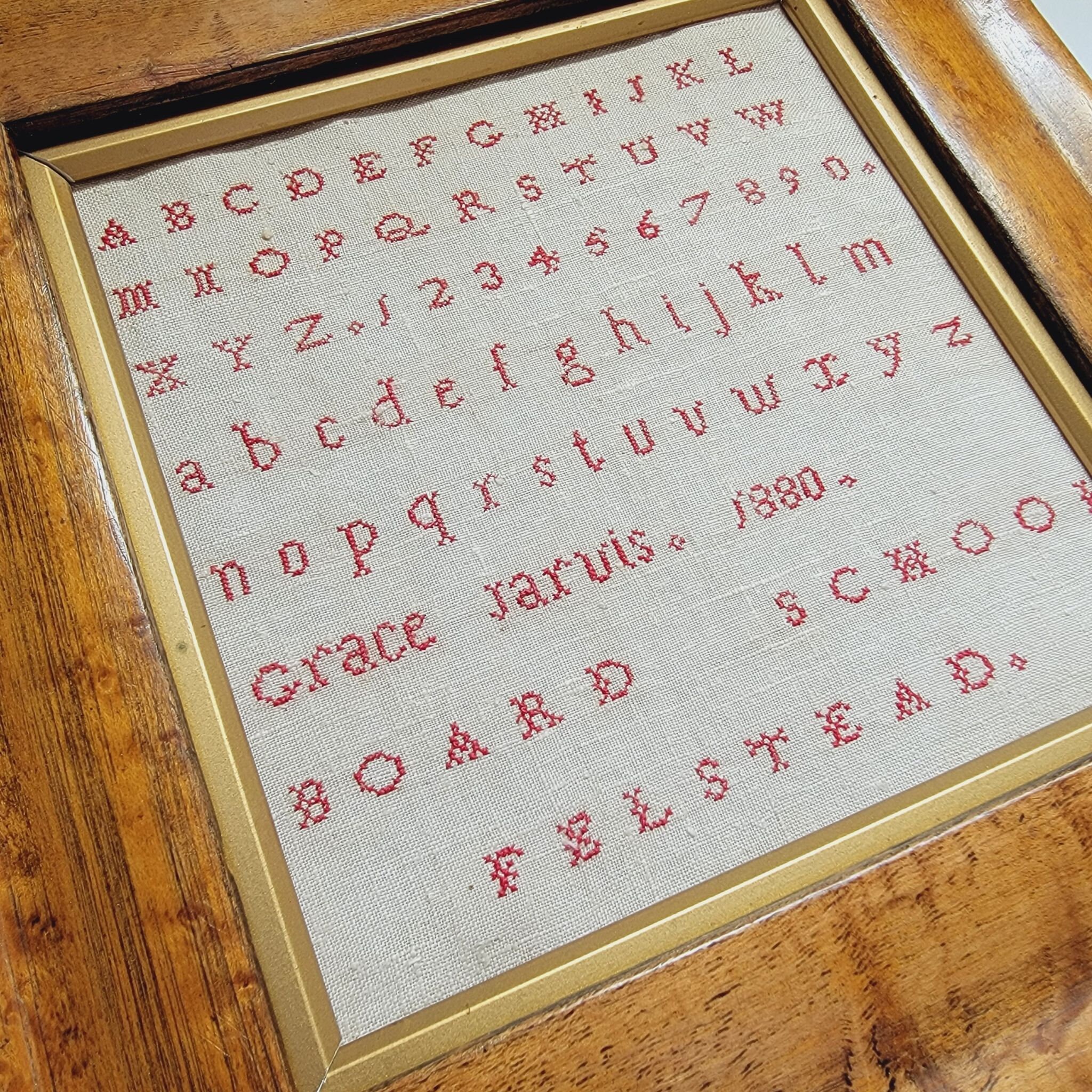 Grace Jarvis 1880 Redwork Sampler Pattern, Cross Stitch Patterns PDF, Counted Thread Instant ...