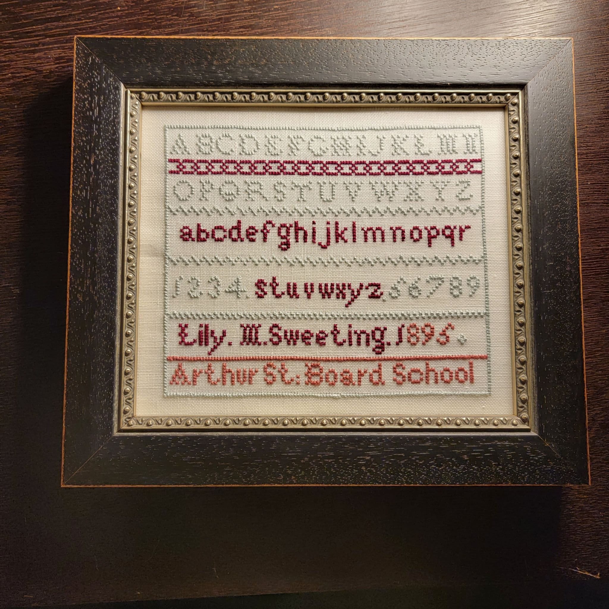 Lily M. Sweeting 1895 Sampler PDF Chart, Cross Stitch Pattern, Counted ...