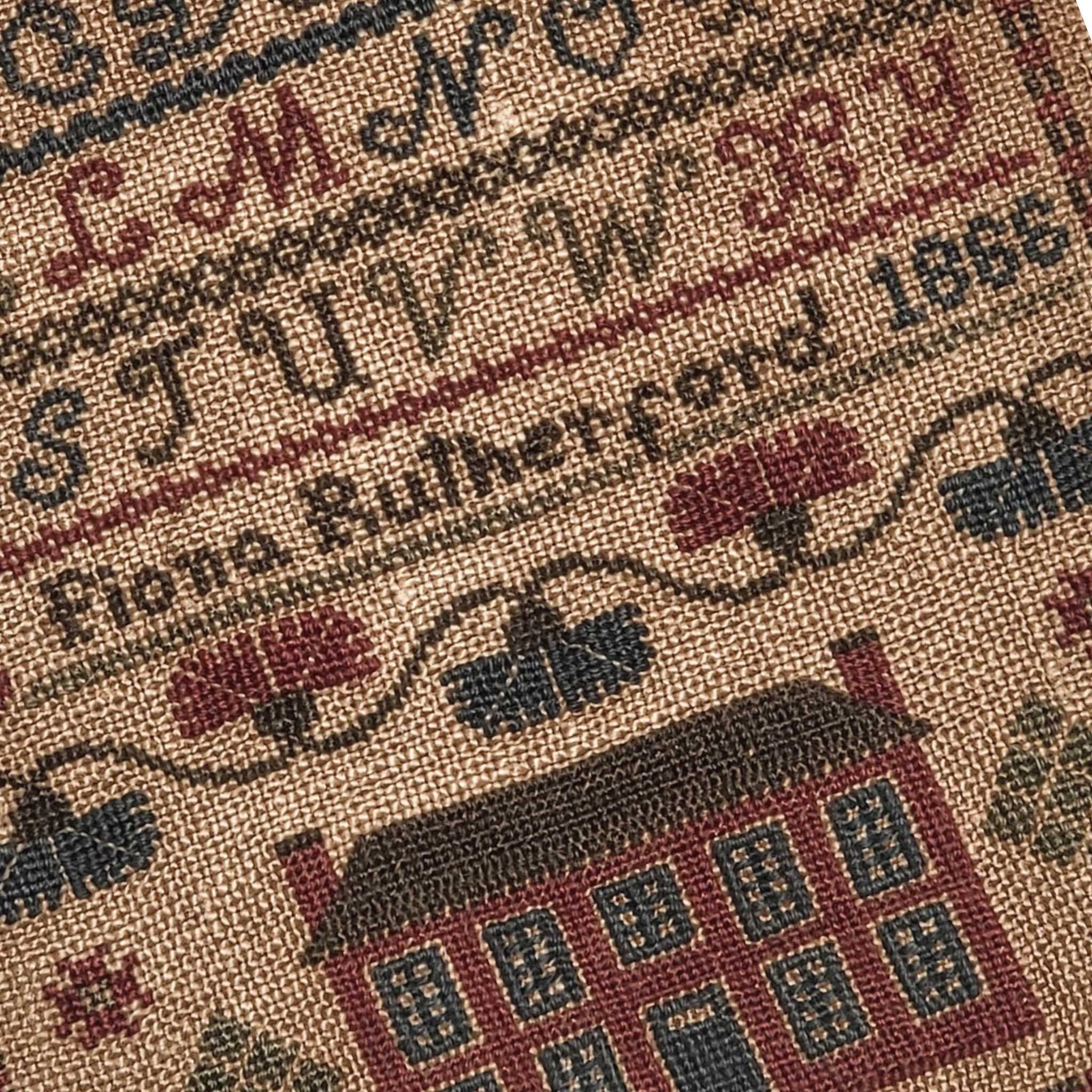 Fiona Rutherford 1866 Sampler PDF Chart Cross Stitch Pattern - Etsy