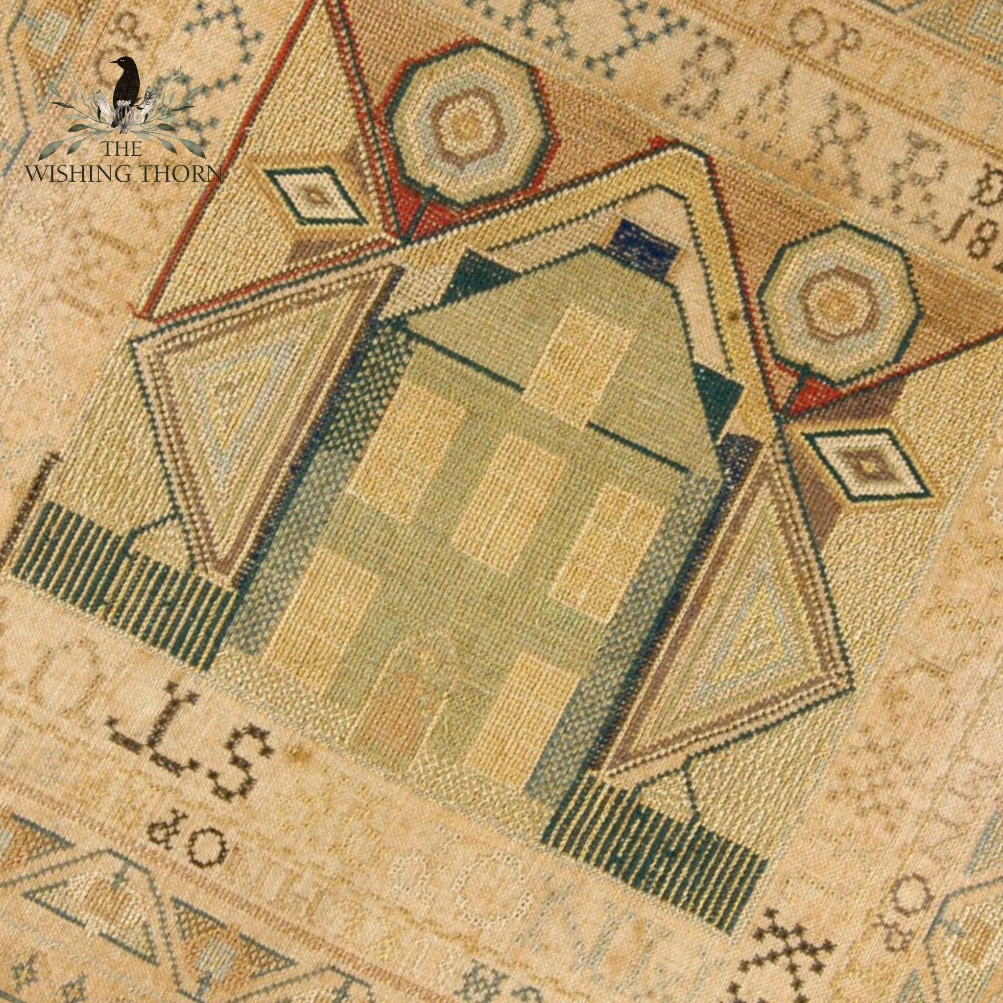 Mary Barr Reproduction Sampler 1828, Modern Sampler Pattern PDF ...