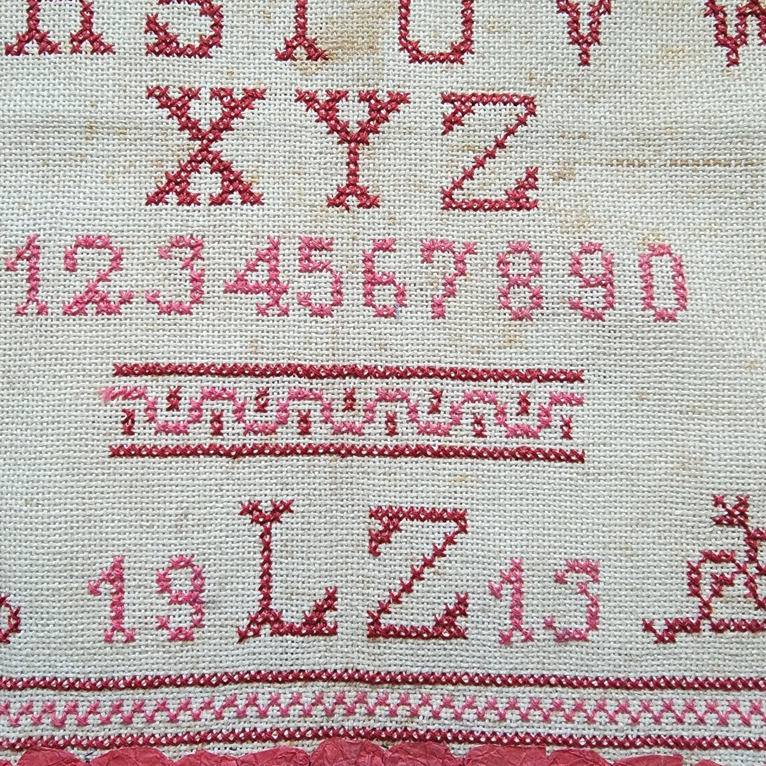 LZ 1913 Dutch Reproduction Sampler Pattern PDF Red Sampler - Etsy