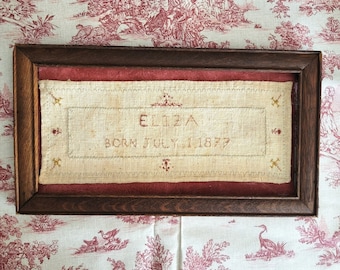 Ann Mcfarlan Reproduction Sampler 1827, Blue Pattern PDF, Counted ...