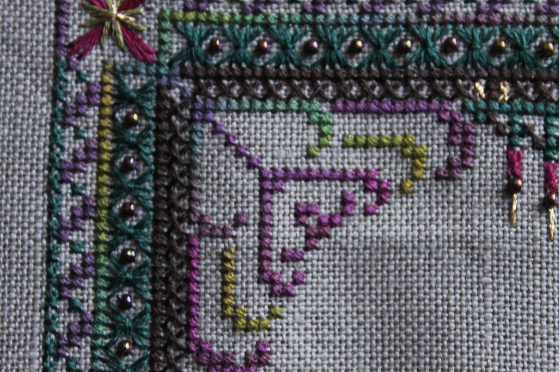 Arabesque Art Deco Wedding Sampler Cross Stitch Pattern PDF - Etsy