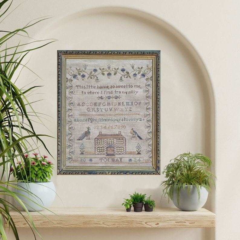 Little Home Sampler Pattern PDF, Two Instant Download Cross Stitch ...