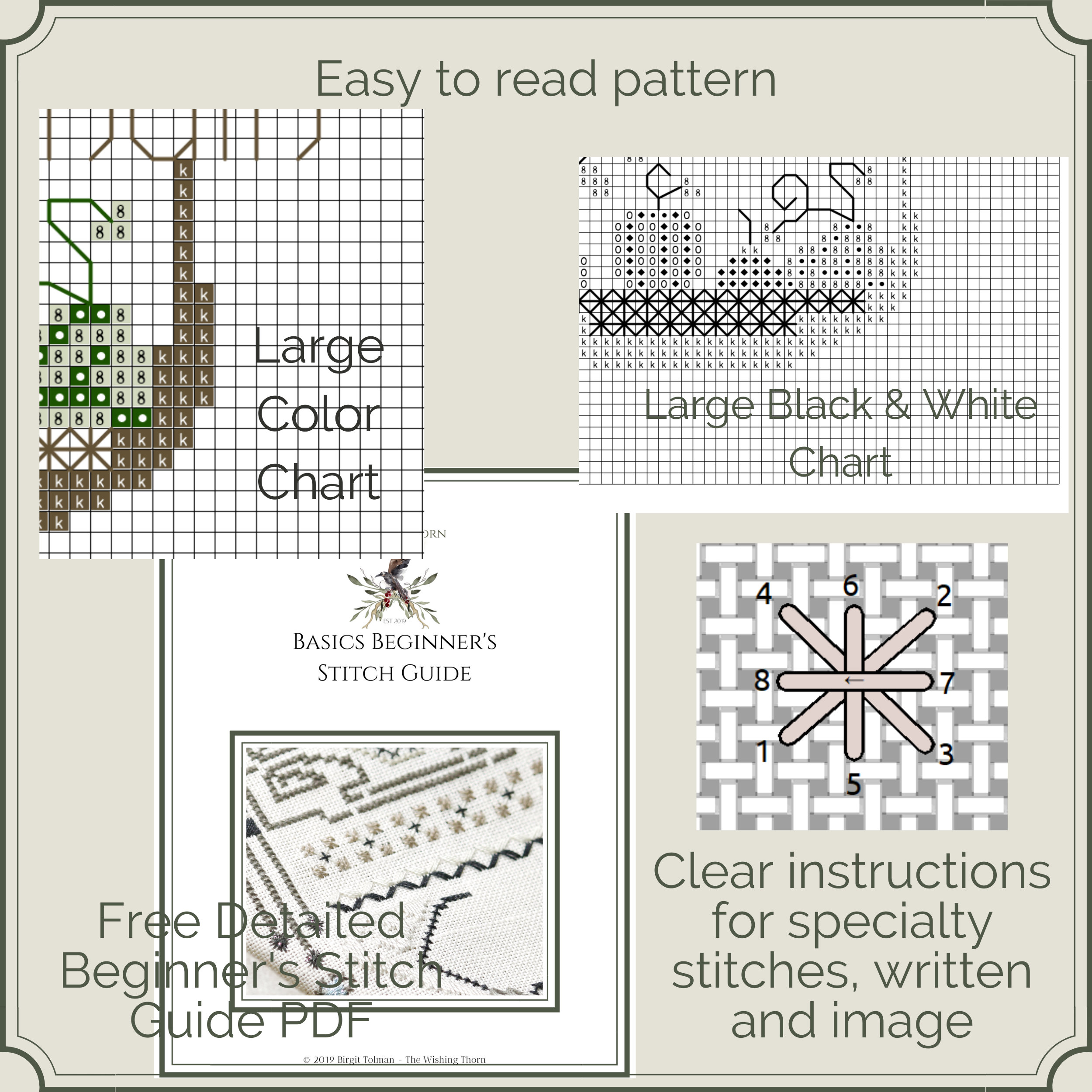 Elizabeth Hepper 1822 Sampler Cross Stitch Pattern, Counted Thread ...