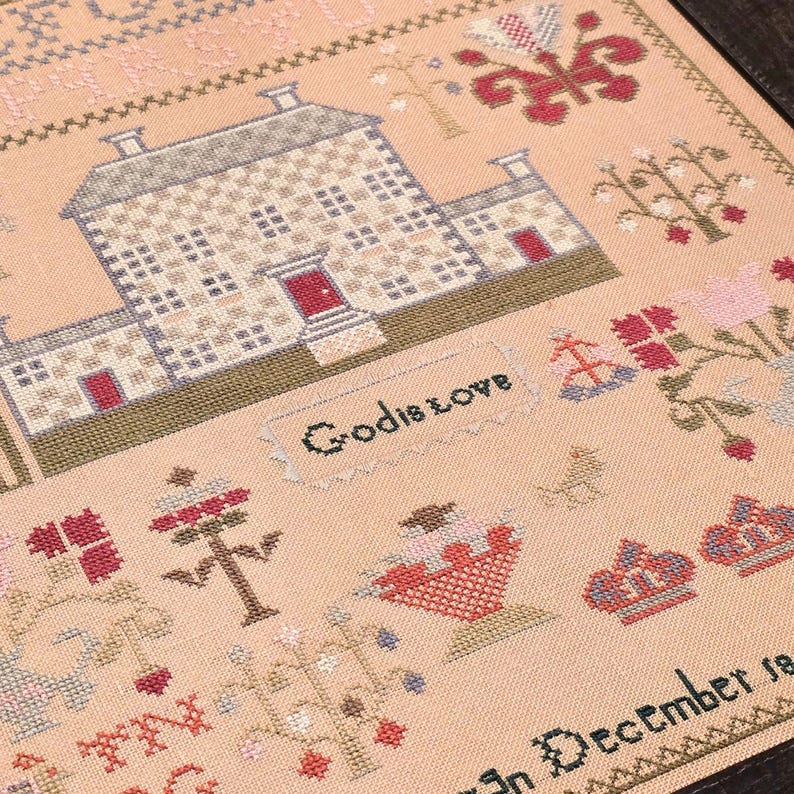 Mary Napier 1832 Sampler Cross Stitch Pattern PDF, Counted Thread ...