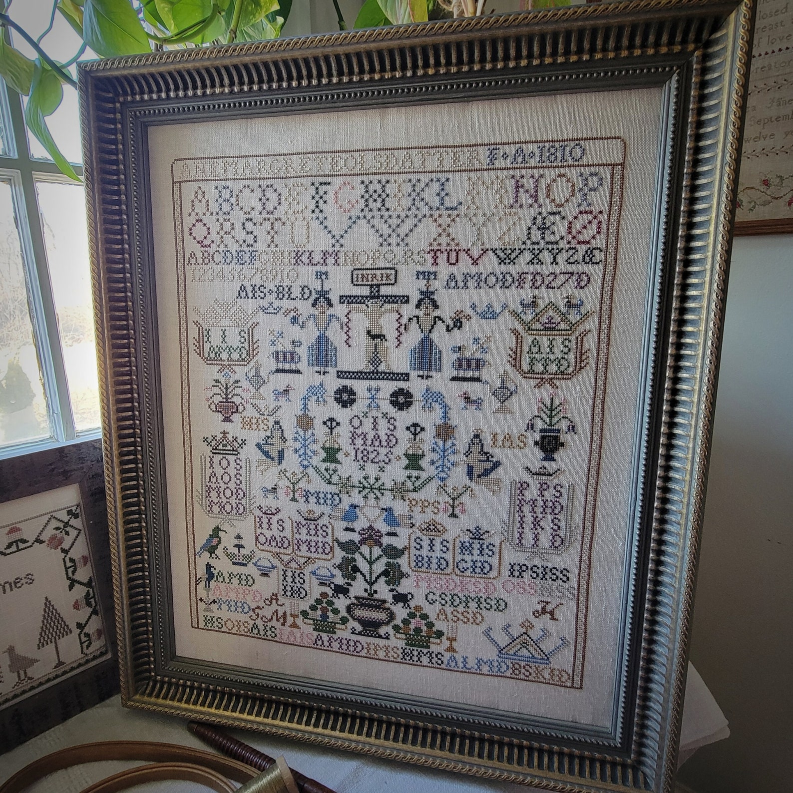 Ane Margrete Olsdatter 1810 Sampler Pattern PDF, Cross Stitch Pattern ...