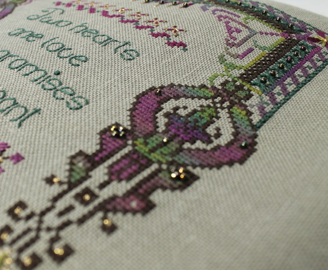 Arabesque Art Deco Wedding Sampler Cross Stitch Pattern PDF, Counted ...