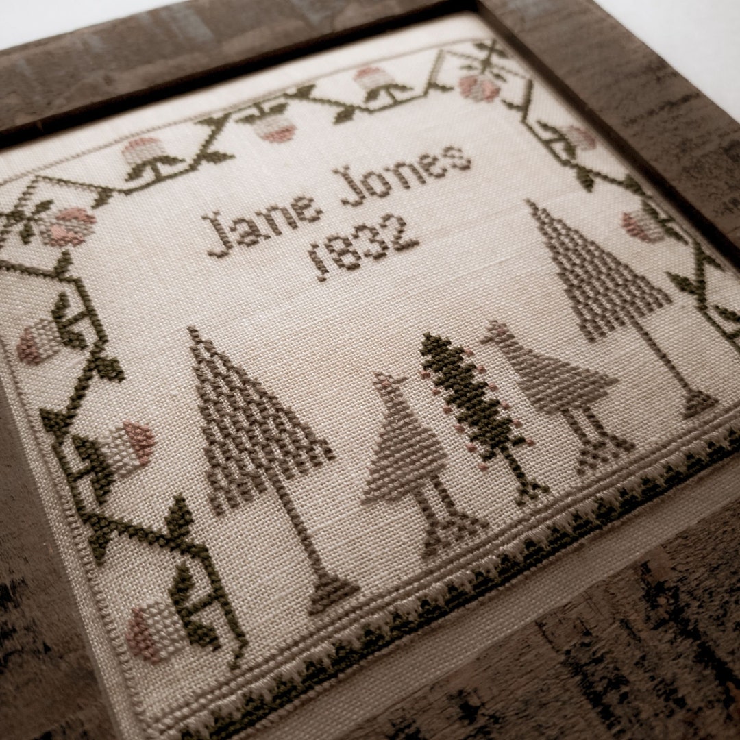 Jane Jones 1832 Mini Sampler PDF DOWNLOAD, Counted Thread Instant ...