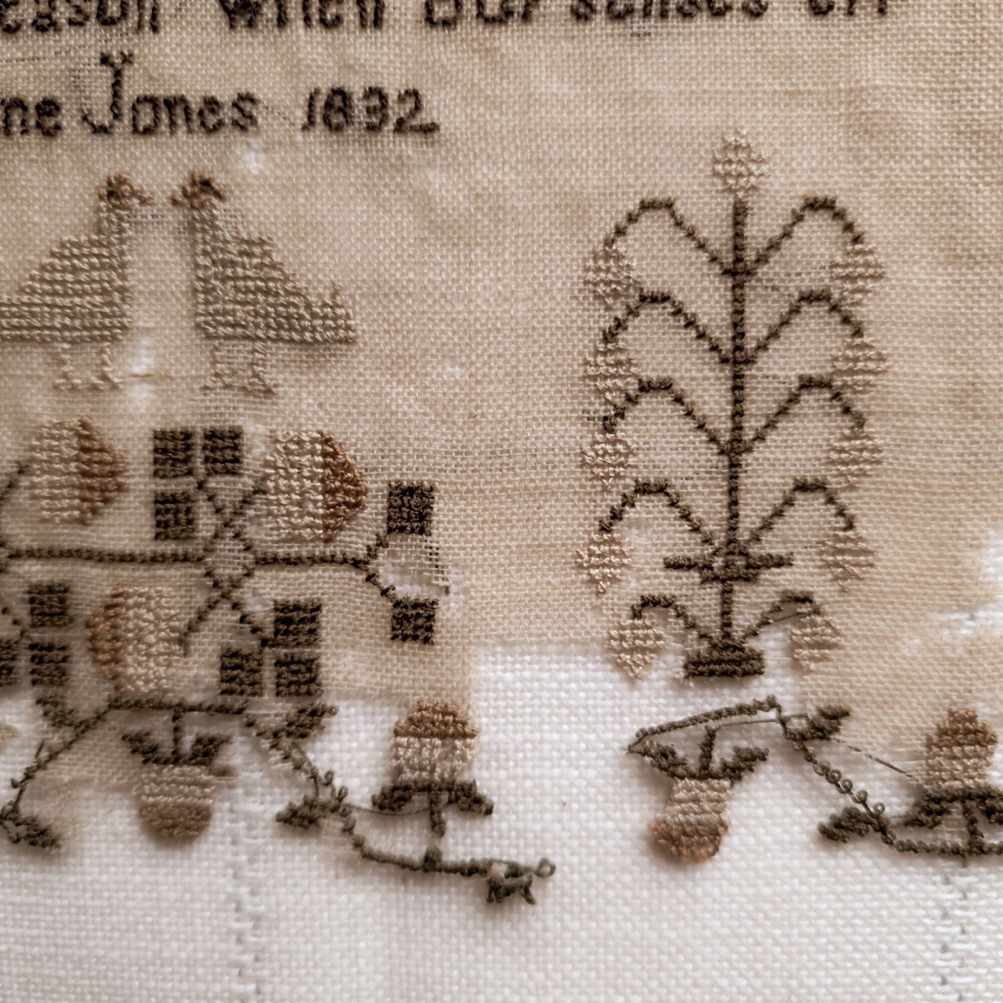 Jane Jones 1832 Mini Sampler PDF DOWNLOAD, Counted Thread Instant ...