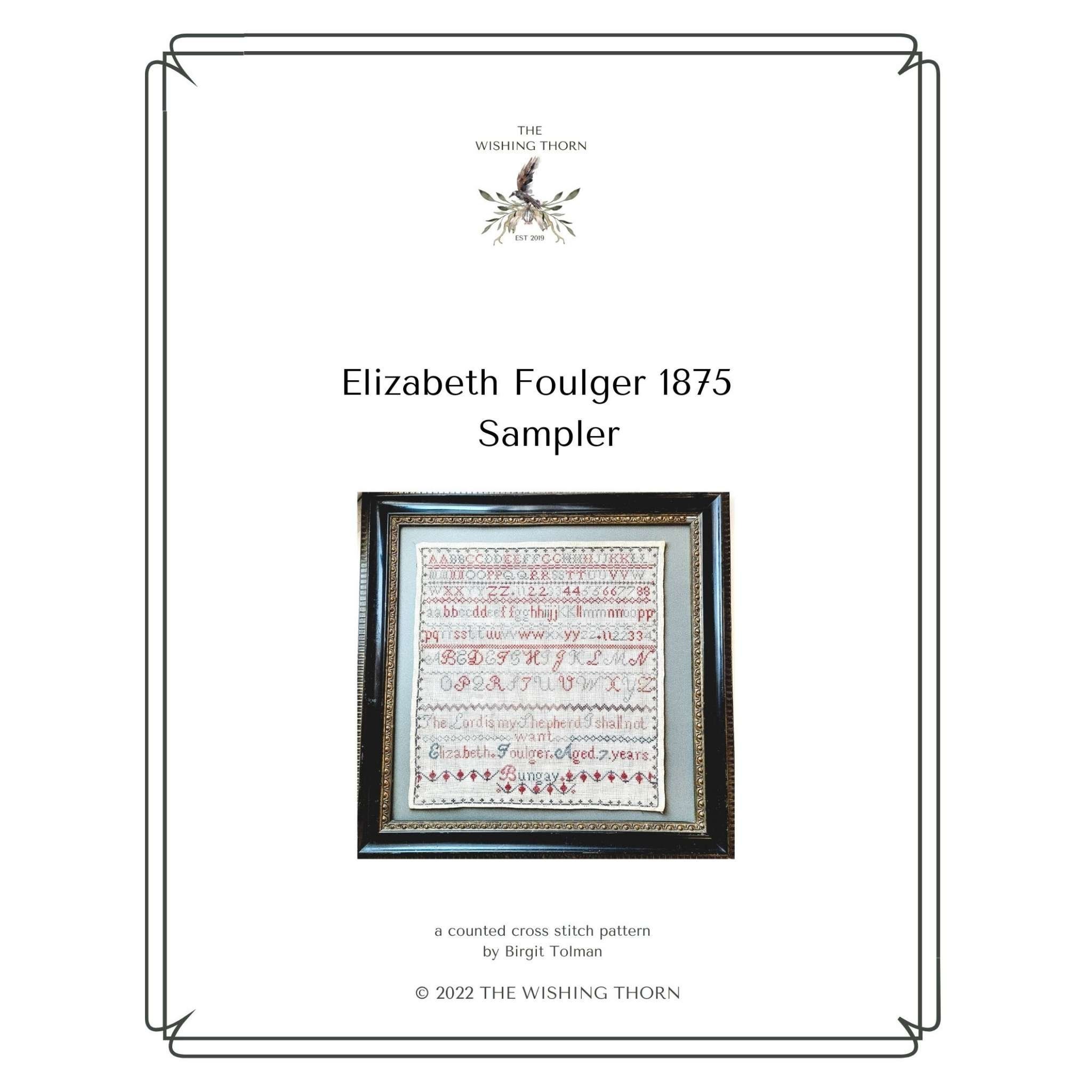 Motif Sampler 1820s Reproduction, Cross Stitch Pattern PDF, Counted ...