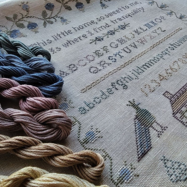 Little Home Sampler Pattern PDF, Two Instant Download Cross Stitch ...