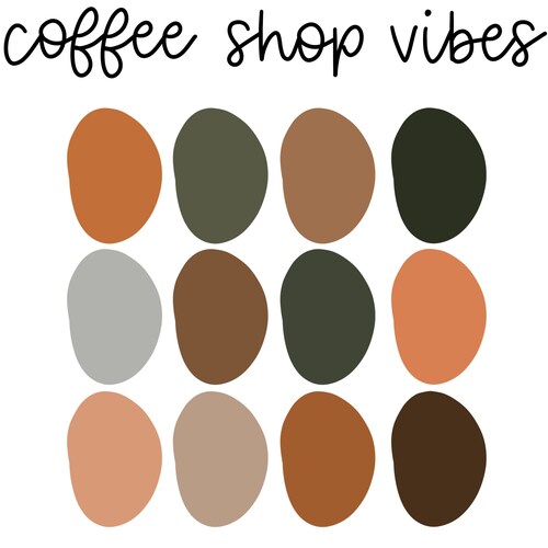 Coffee Shop Vibes 30 Colors Procreate Color Palette or IG - Etsy