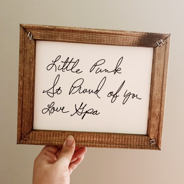 Custom Handwriting Sign - Etsy