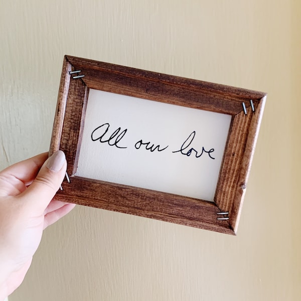 Custom Handwriting Sign - Etsy